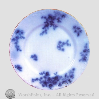 Mark with Flow Blue Pattern: ROSE; plate. | #863161