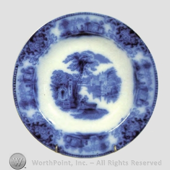 Mark with Flow Blue Pattern: SHANGHAI; soup | #863182