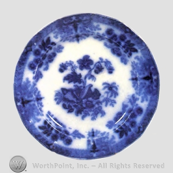 Mark with Flow Blue Pattern: SHELL; plate. | #863184