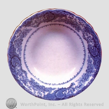 Mark with Flow Blue Pattern: STERLING; vegetable | #863190