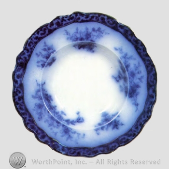 Mark with Flow Blue Pattern: TOURAINE; soup | #863205