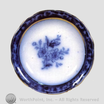 Mark with Flow Blue Pattern: TOURAINE; butter | #863209