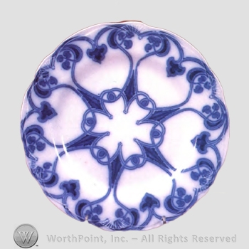 Mark with Flow Blue Pattern: TRENT; plate. | #863210