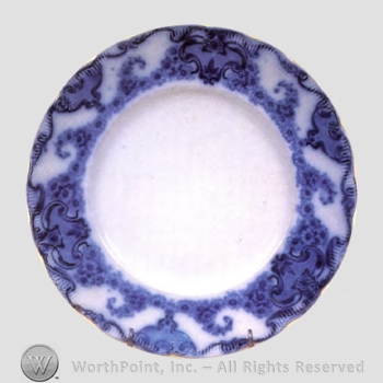 Mark with Flow Blue Pattern: VENICE; plate. | #863217