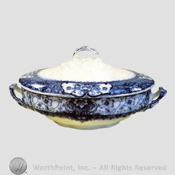 Mark with Flow Blue Pattern: WELBECK; covered | #863229