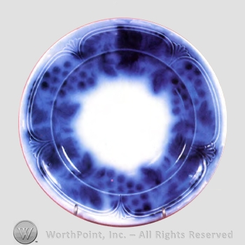 Mark with Flow Blue Pattern: Unknown; plate. | #863318