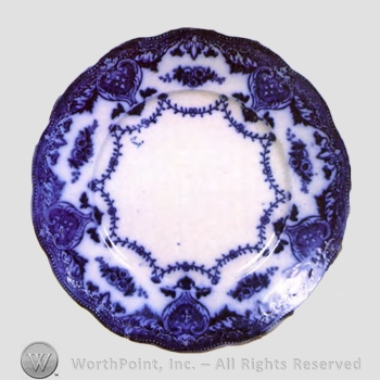 Mark with Flow Blue Pattern: SUPERIOR; plate. | #863331