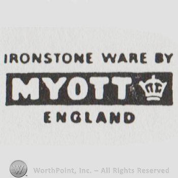 Mark with the text IRONSTONE WARE BY MYOTT | #8646