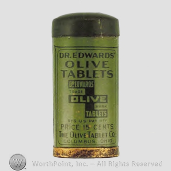 Mark with The text "DR. EDWARDS OLIVE TABLETS | #865059