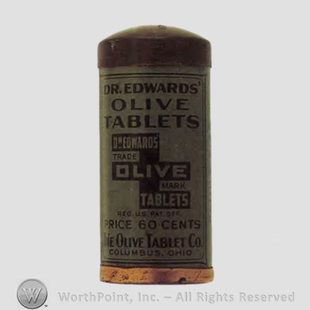 Mark with The text "DR. EDWARDS' OLIVE TABLETS | #865063