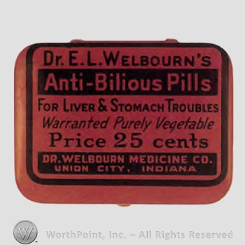 Mark with The text "Dr. E.L. WELBOURN'S | #865092