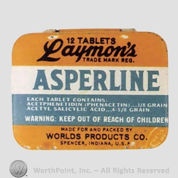 Mark with The text "12 TABLETS Laymon's TRADE | #865181