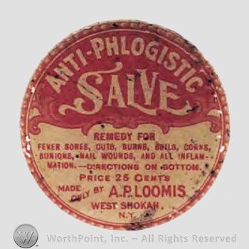 Mark with The text "ANTI-PHLOGISTIC SALVE REMEDY | #865192