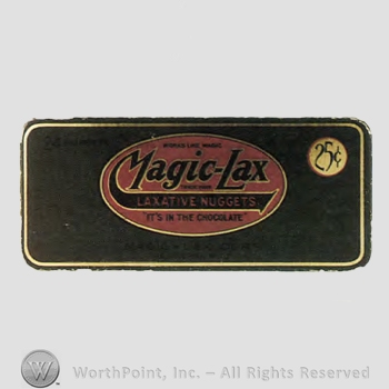 Mark with An oval shape and the text "Magic-Lax | #865196