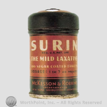 Mark with The text "SURIN REG. U.S. PAT. OFF, THE | #865204