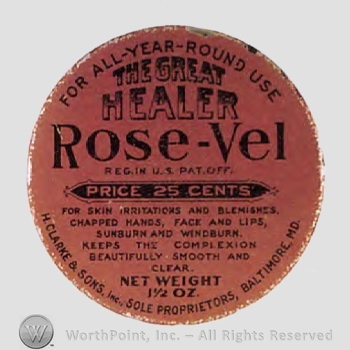 Mark with The text "THE GREAT HEALER Rose-Vel | #865338