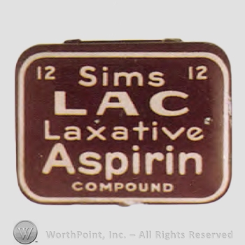 Mark with The text "12 Sims 12 LAC Laxative | #865367