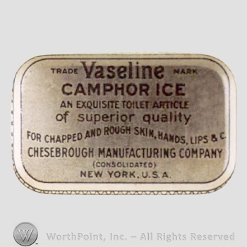 Mark with The text "Vaseline CAMPHOR ICE, AN | #865403