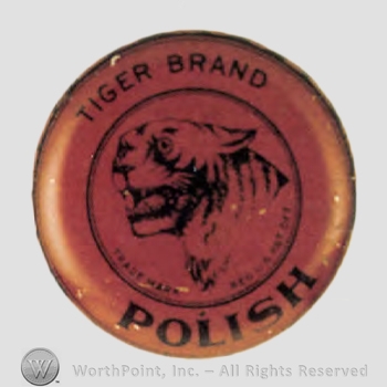 Mark with The text "TIGER BRAND POLISH" and a | #865503