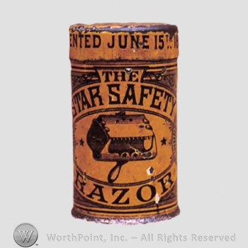 Mark with The text "THE STAR SAFETY RAZOR" and a | #865599