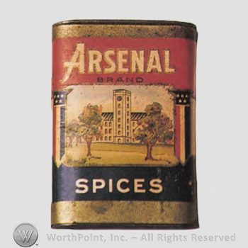 Mark with The text "ARSENAL BRAND SPICES", a | #865606