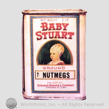 Mark with The text "BABY STUART GROUND NUTMEGS | #865610