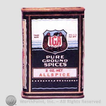 Mark with The text "IGA PURE GROUND SPICES | #865691