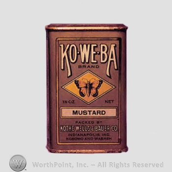 Mark with The text "KO-WE-BA BRAND MUSTARD PACKED | #865704