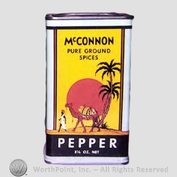 Mark with The text "McCONNON PURE GROUND SPICES | #865719