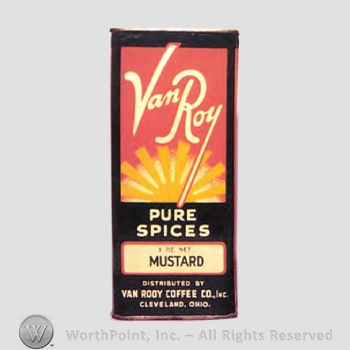 Mark with The text "Van Roy PURE SPICES MUSTARD | #865791