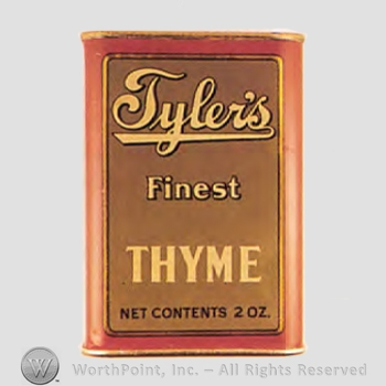 Mark with The text "Tyler's Finest THYME NET | #865792