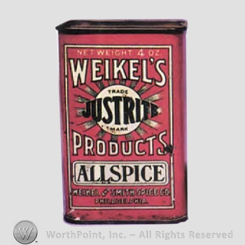 Mark with The text "WEIKEL'S TRADE JUSTRITE | #865795