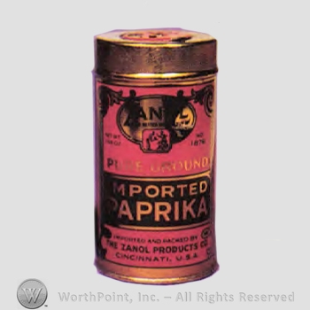 Mark with The text "ZANOL IMPORTED PAPRIKA ZANOL | #865809