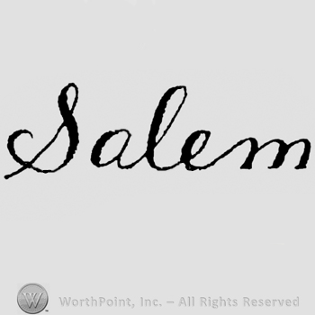 Mark with The word "Salem". | #86583