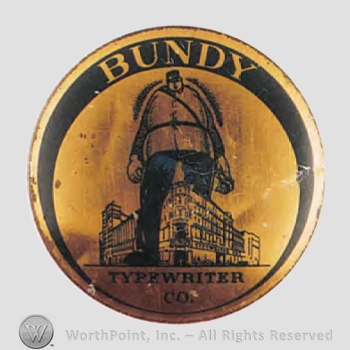 Mark with The text "BUNDY TYPEWRITER CO.", a | #865881