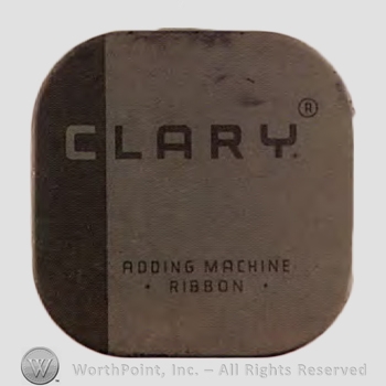 Mark with The text "CLARY ADDING MACHINE RIBBON". | #865890
