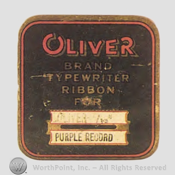 Mark with The text "OLIVER BRAND TYPEWRITER | #865950