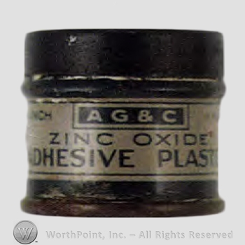 Mark with The text "AG&C ZINC OXIDE ADHESIVE | #866011
