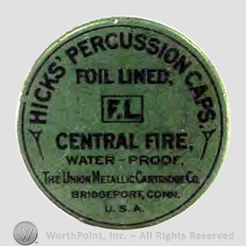 Mark with The text "HICKS PERCUSSION CAPS FOIL | #866100