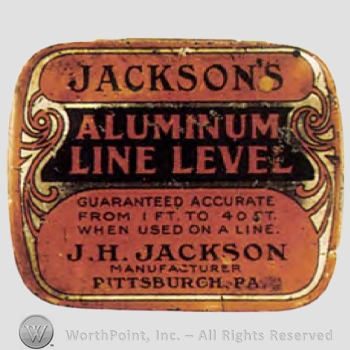 Mark with The text "JACKSON'S ALUMINUM LINE LEVEL | #866108