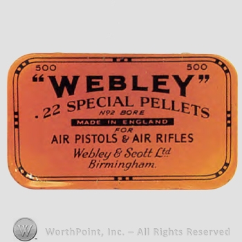 Mark with The text "WEBLEY 22 SPECIAL PELLETS | #866144