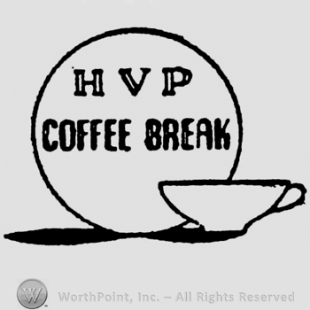 Mark with The text "HVP Coffee Break", a plate | #86621