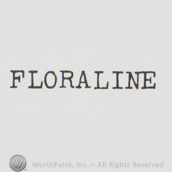 Mark with Floraline written with uppercase | #8671