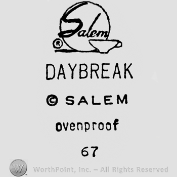 Mark with Salem written on a plate, having a | #86710