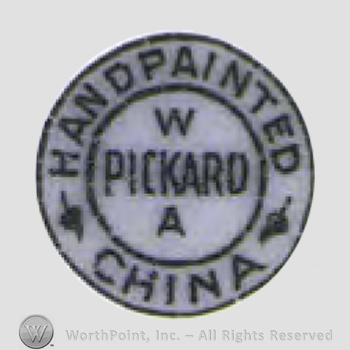 Mark with The text "W PICKARD A HANDPAINTED | #867980