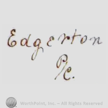Mark with The text "Edgerton P/C". | #867996