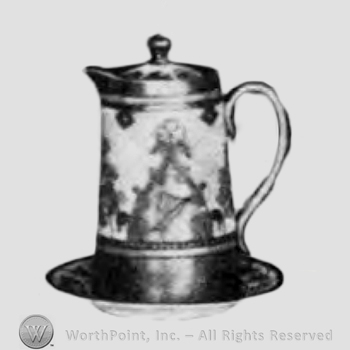 Mark with Handpainted tea pot. | #868140