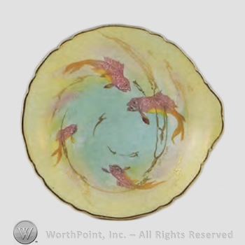 Mark with China Pattern: CARP POOL; Nappy. | #868293