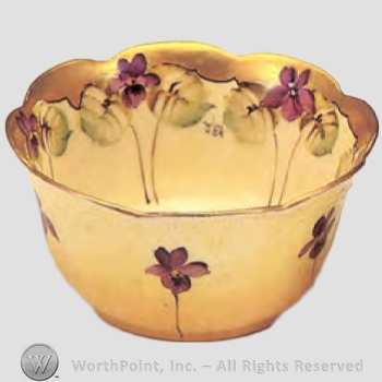 Mark with China Pattern: Violet with two leaves | #868449