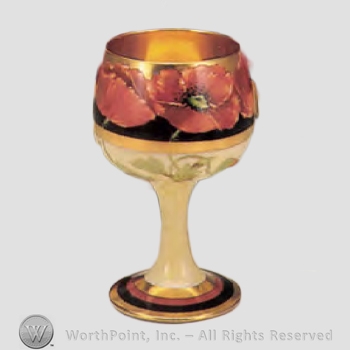 Mark with China Pattern: POPPY AND BLACK; Goblet. | #868465